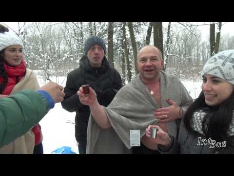 Epiphany bathing in  Ukraine   Водохреща на Хмельницького  після купання   Дрогобич 2017