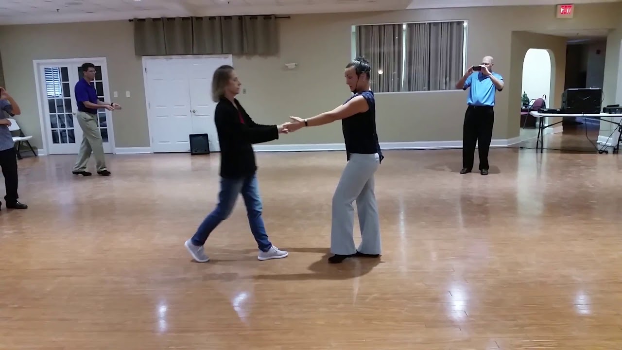 Hustle dance - basic, huddle, sweetheart, man's hammerlock - YouTube