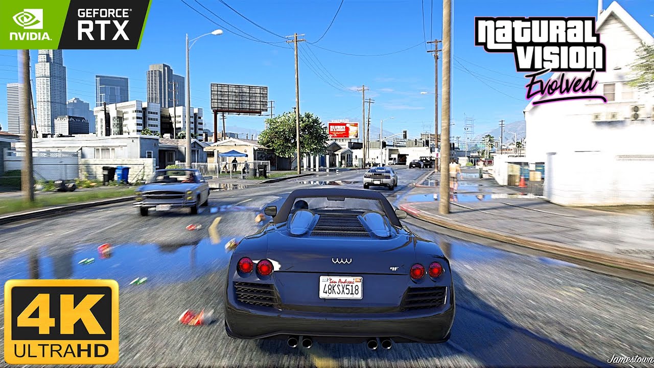 [4K] GTA V INSANE GRAPHICS MOD - NATURAL VISION EVOLVED | Realistic ...