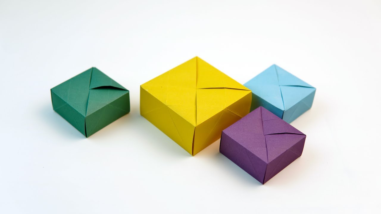 Easy Origami Paper Box | One Sheet Only! 📦 - YouTube