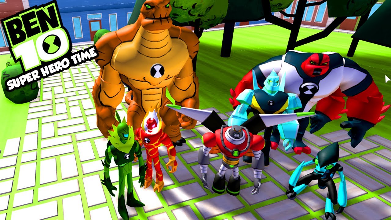 BEN 10: SUPER HERO TIME! NOVA ÁREA SECRETA COM ALIENS ARRAIA-À-JATO ...