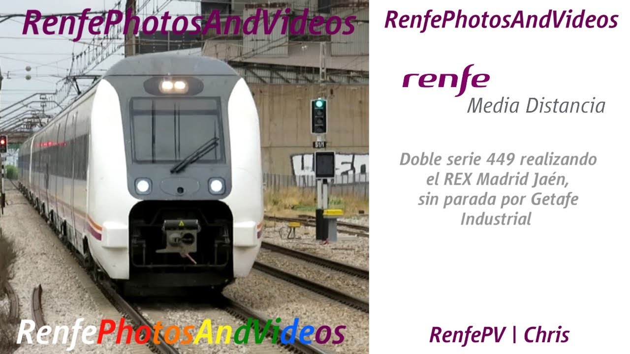 Renfe MD | Doble serie 449 realizando el REX Madrid Jaén, sin parada ...