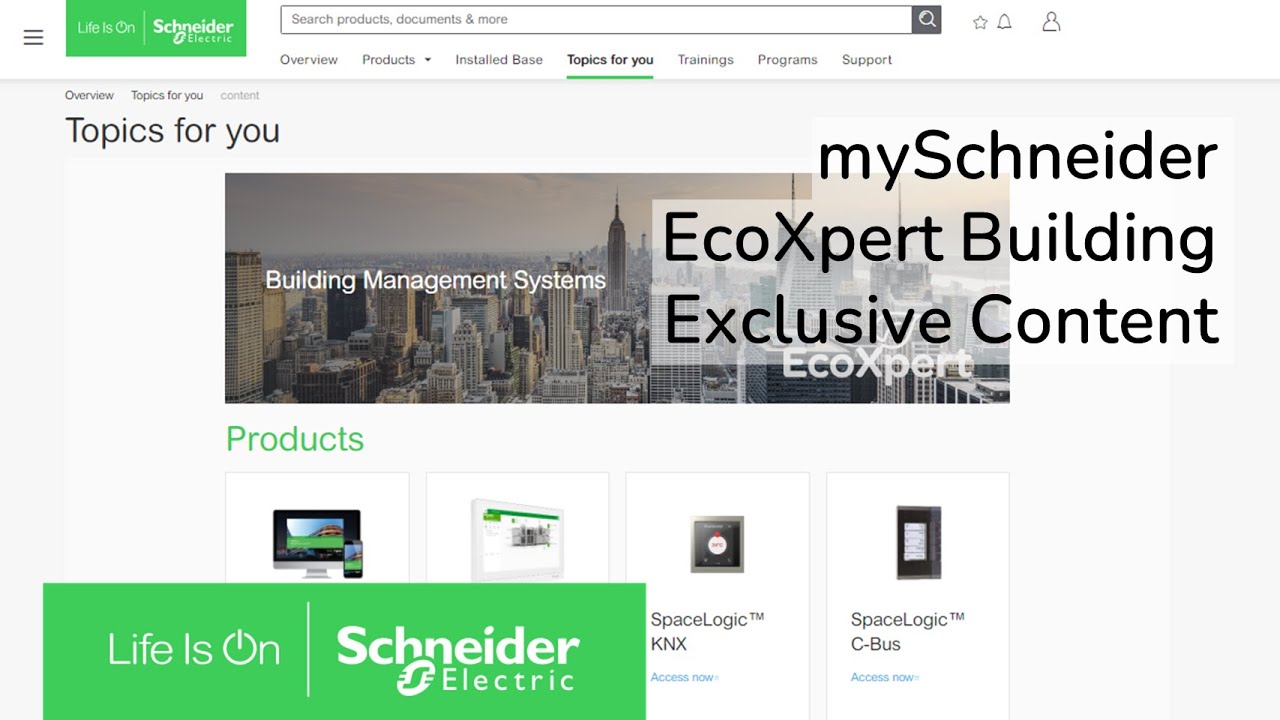 mySchneider for EcoXpert -Episode 4 - Building Management Systems for ...