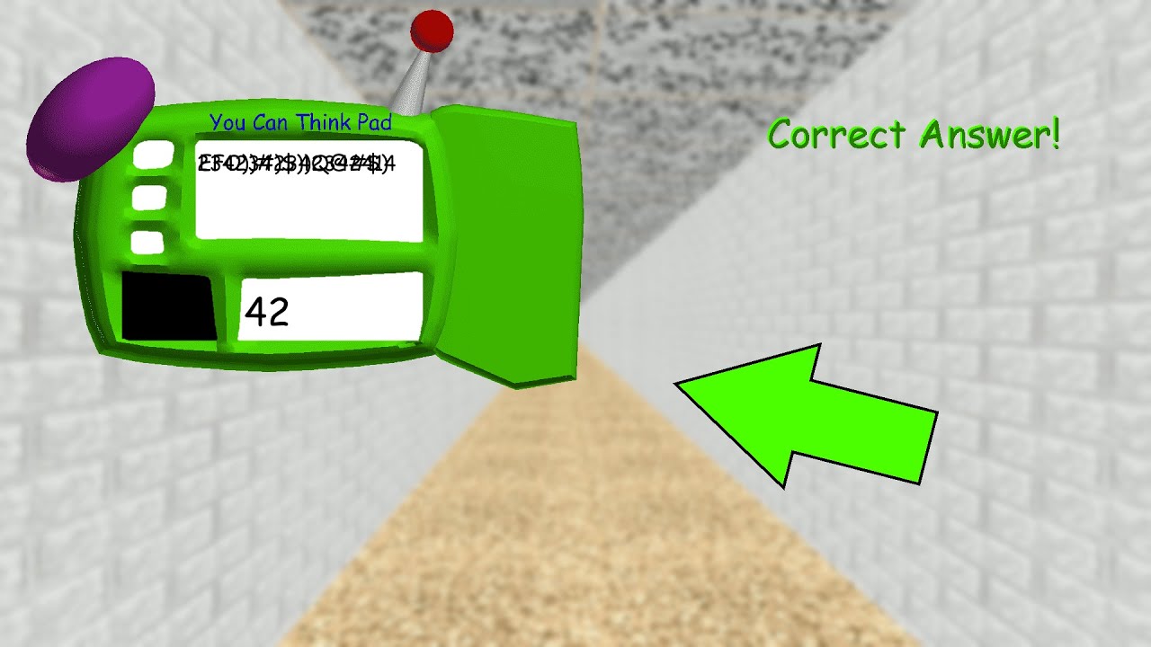 Solving the 3rd question! (Baldi's Basics Mod Menu) - YouTube