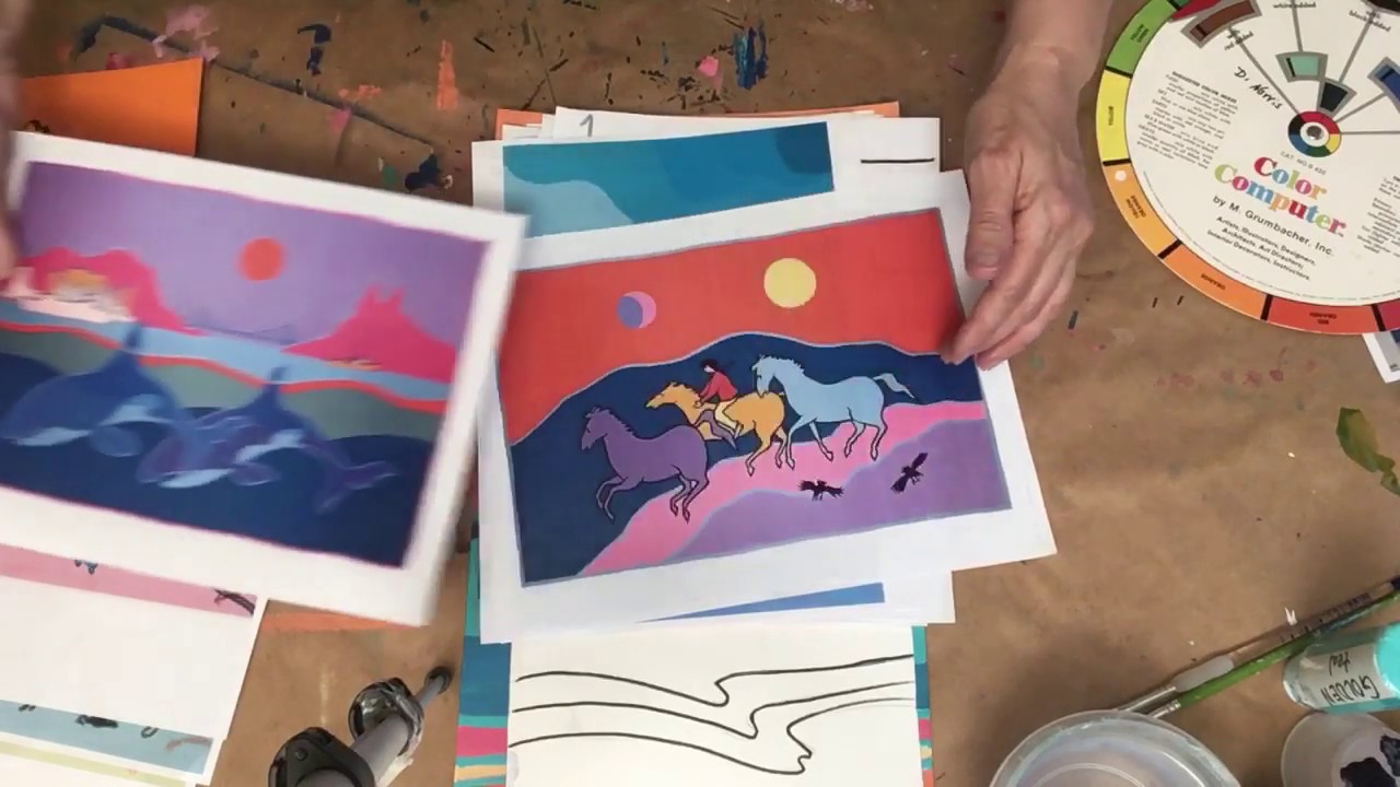 Painting Landscapes like Ted Harrison - YouTube