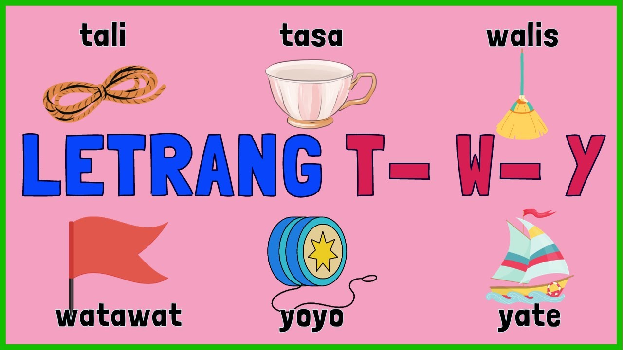 PAG-AARAL ng LETRANG /Tt Ww Yy/ -- TUNOG, SALITA at LARAWAN ...