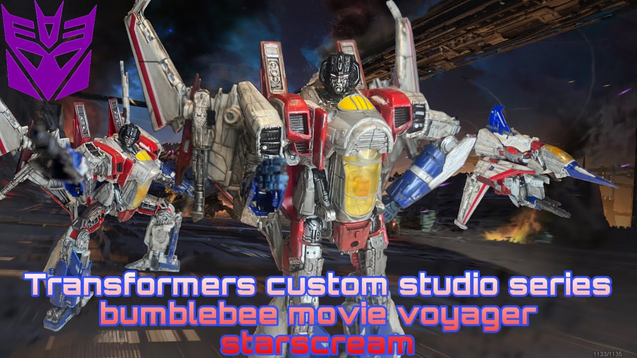Transformers studio series custom bumblebee movie starscream - YouTube
