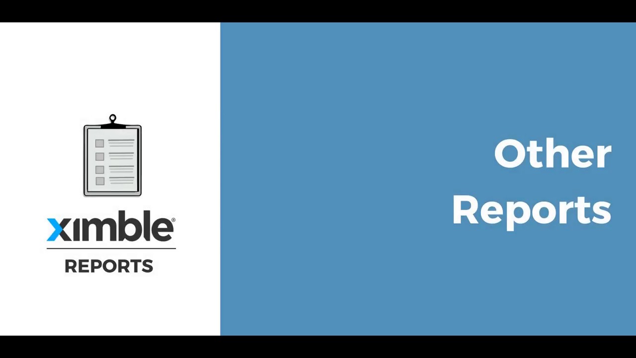 Ximble Reports - Other Reports Video Tutorial - YouTube