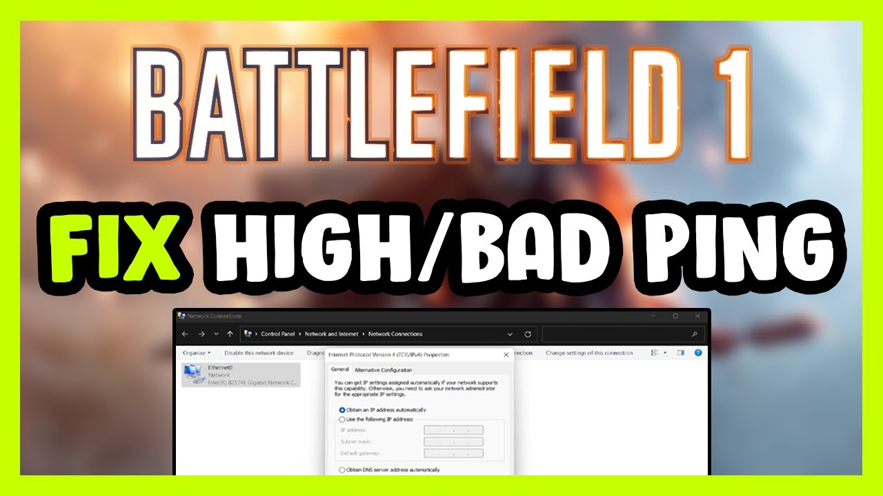 How to FIX Battlefield 1 High/Bad Ping & Packet Loss! - YouTube