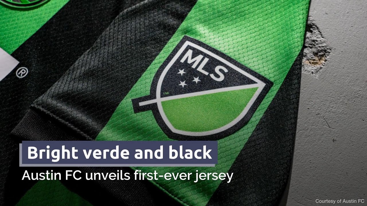 Bright verde and black: Austin FC unveils first-ever jersey - YouTube