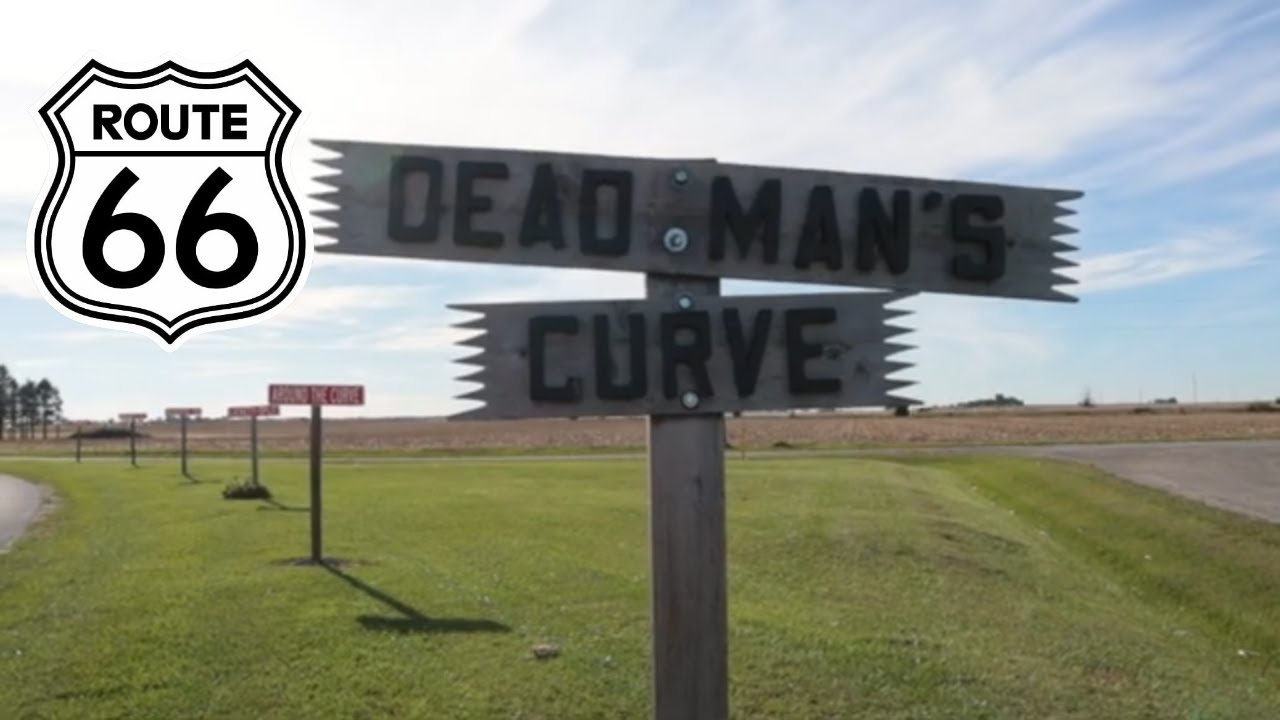 Driving Down Dead Man's Curve - Route 66, Towanda, Illinois - YouTube