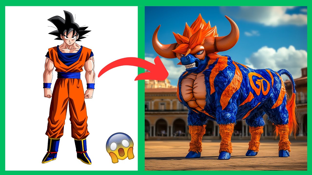 I Turned Anime Characters Into Bulls! 🔥 All Characters (Goku - Naruto ...