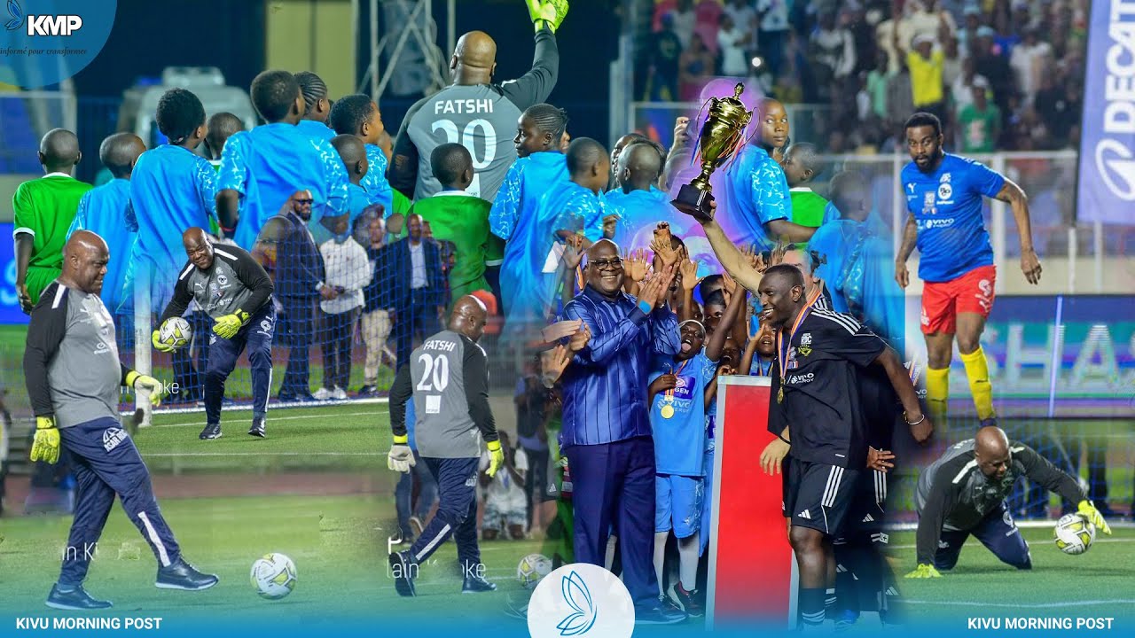 RDC: INCROYABLE PRESTATION DU PRÉSIDENT FELIX TSHISEKEDI COMME GARDIEN ...