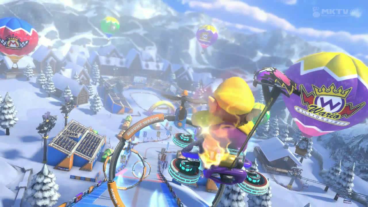 Wii U - Mario Kart 8 - Mount Wario - YouTube