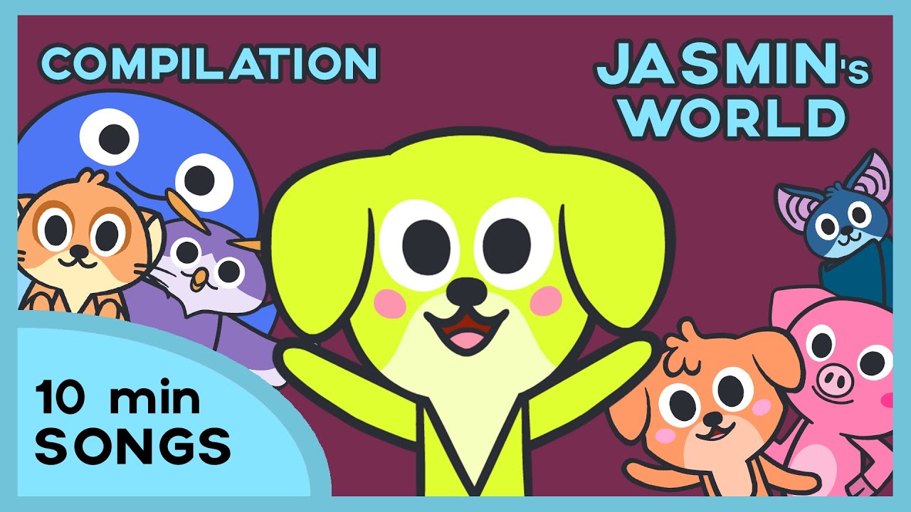 🎶 Sing and Dance with Jasmin and his friends 🐌🐢| Jasmin's World | Songs ...