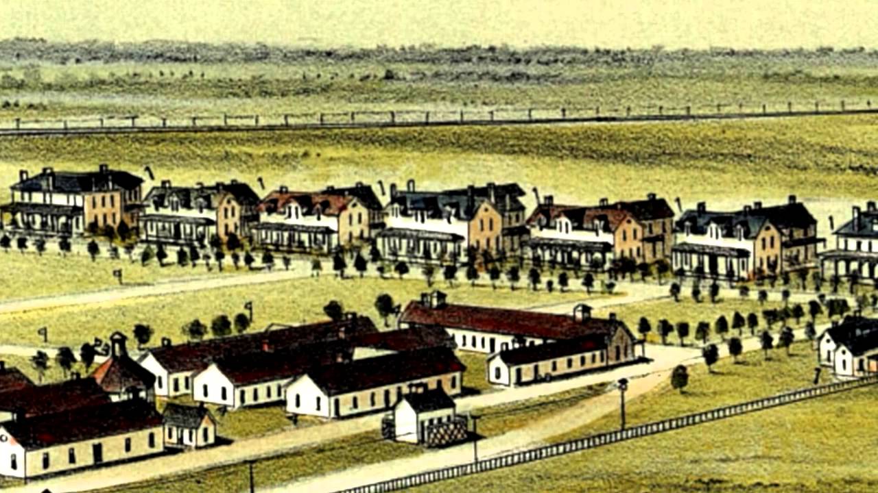 Fort Reno Oklahoma 1891 Panoramic Bird's Eye View Map 6957 - YouTube