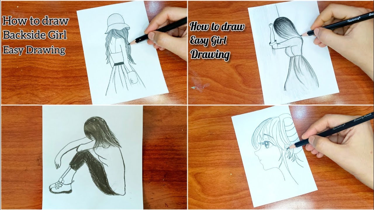 4 Easy DRAWING TRICKS and Ideas That Anyone Can Do || Drawing Tricks ...