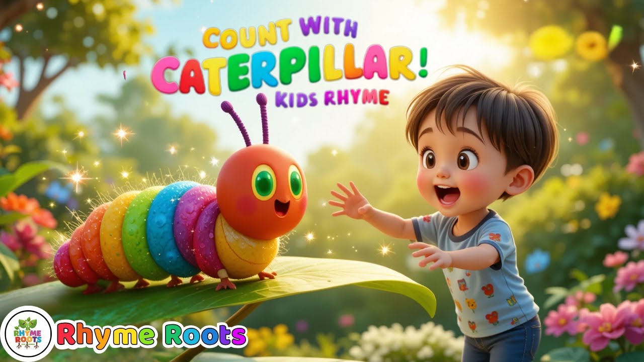 Count With Caterpillar🐛🌈 | Rhyme Roots Kids Songs & Nursery Rhymes ...