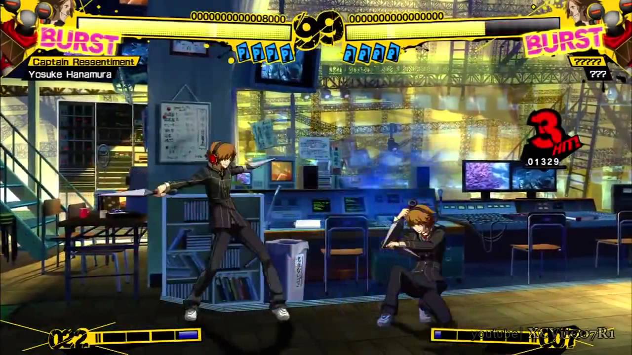 Persona 4 Arena Yosuke Hanamura Story Mode Scene 12 - YouTube