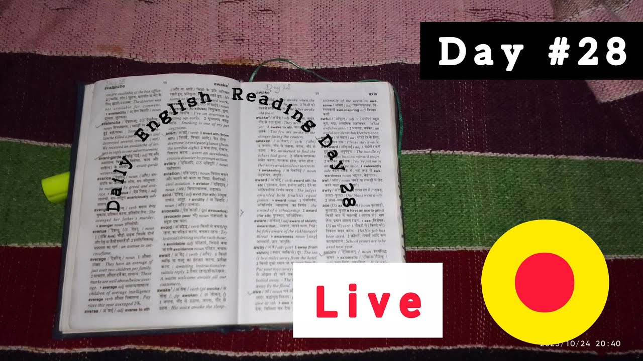 Daily English Reading Day 28 - YouTube