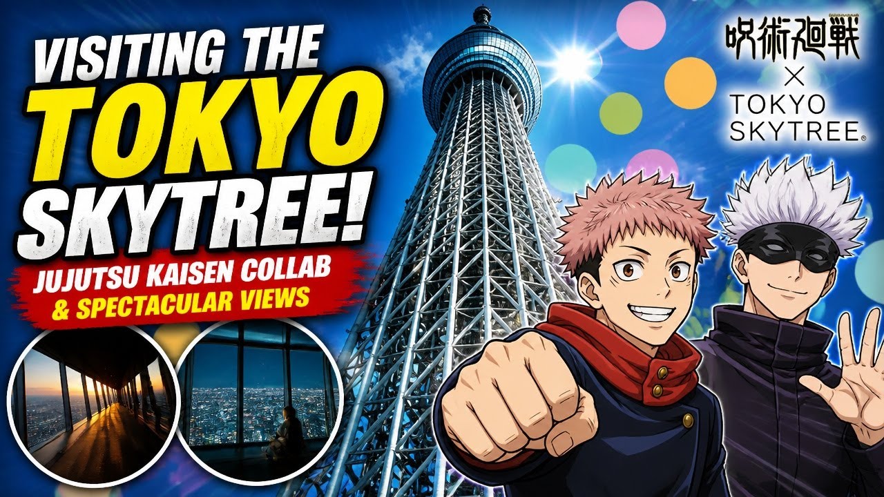 Visiting the Tokyo Skytree: Jujutsu Kaisen Collaboration & Spectacular ...
