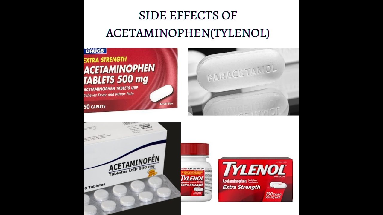 Side effects of acetaminophen. - YouTube