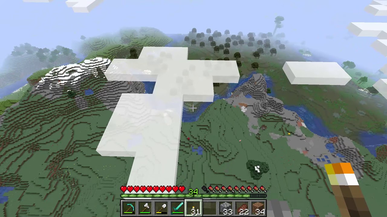 How to make a single block Tower and get down safely guide - Minecraft ...