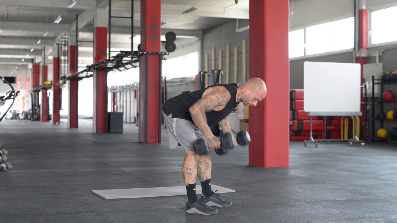 Bent over Double Dumbbell Row - YouTube