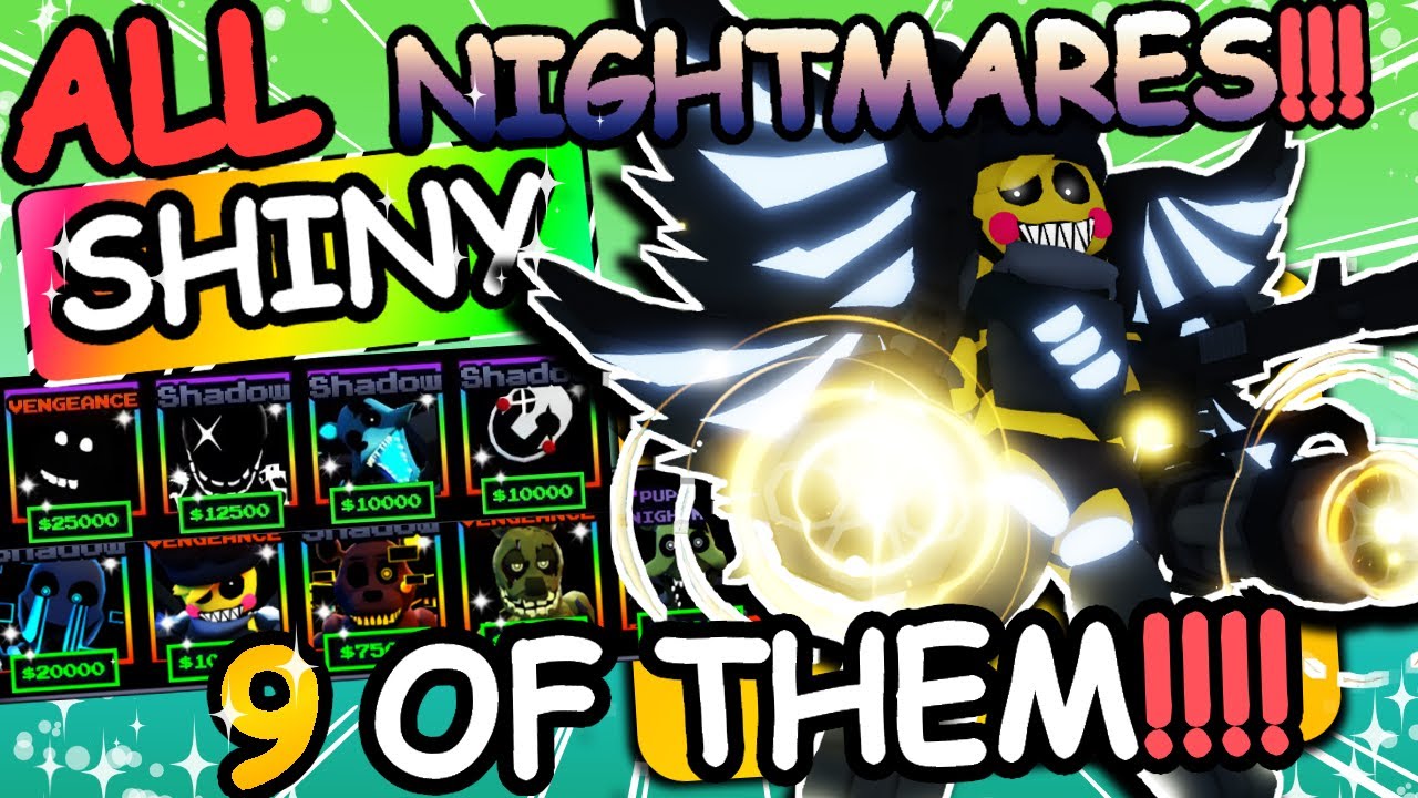 USING ALL SHINY NIGHTMARES TEAM!!! ULTRA RARE USING 9 OF THEM SHOWCASE ...