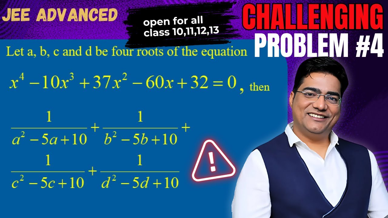 Q4. Tough Quadratic Equation Question JEE Advanced level | OM sharma ...