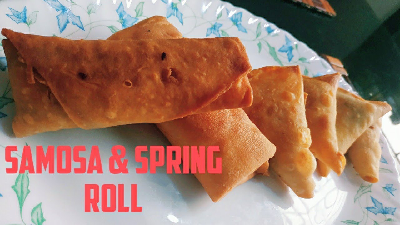 SAMOSA & SPRING ROLL RECIPE 🍽️ - YouTube