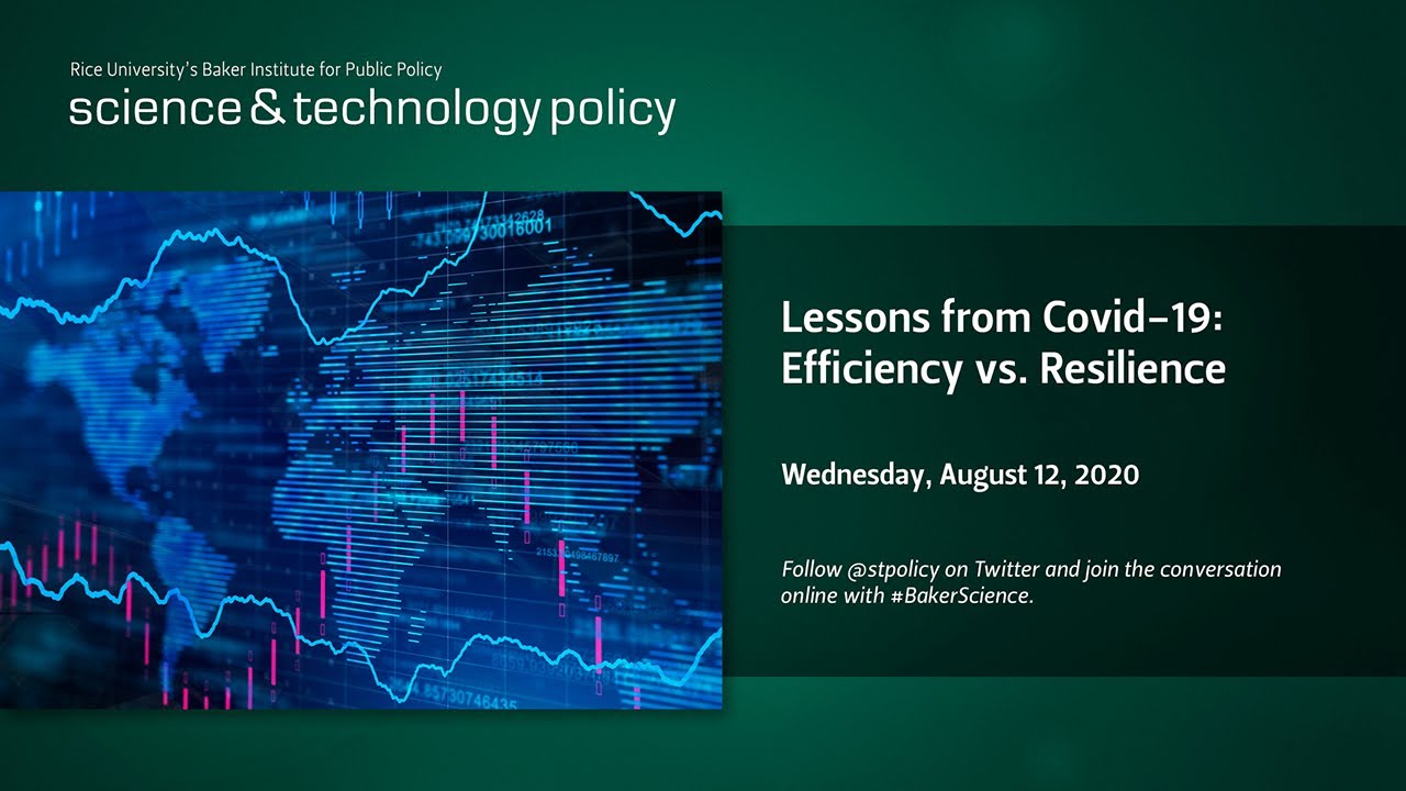 Lessons from Covid-19: Efficiency vs. Resilience - YouTube
