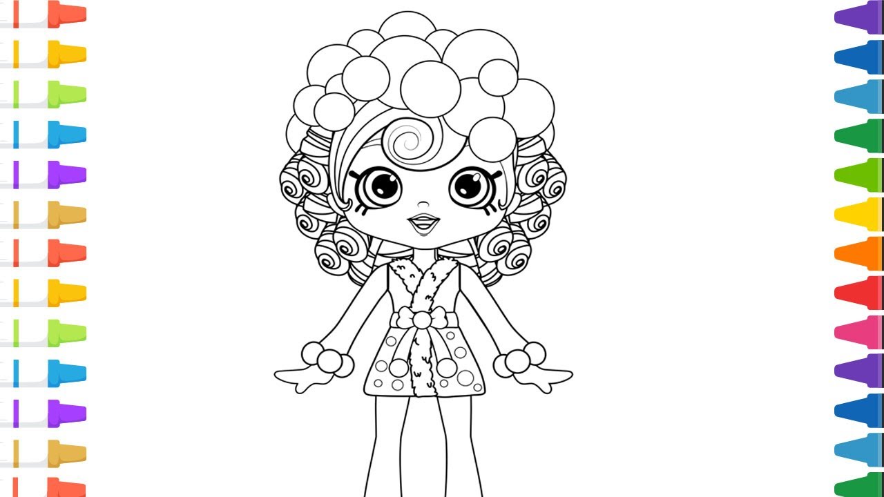 Shopkins Coloring Page | Coloring Bubbleisha coloring | The Coloring ...