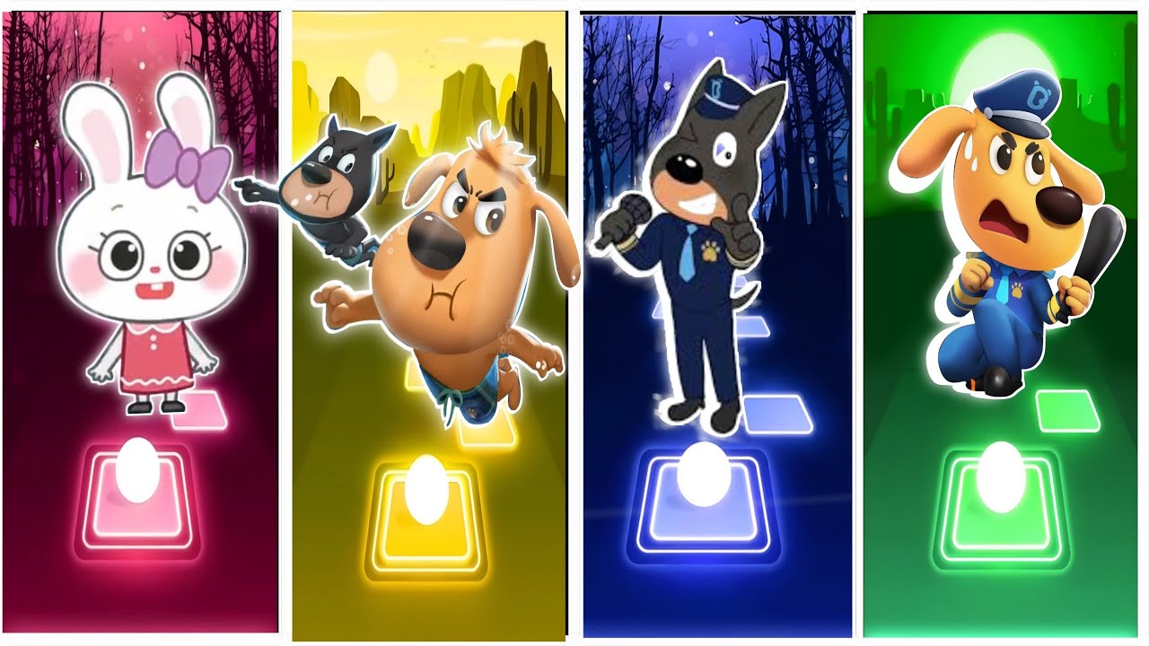 Little Rabbit 🆚 Sheriff Labrador 🆚 Police Officer 🆚 Sheriff Labrador 🎶 ...