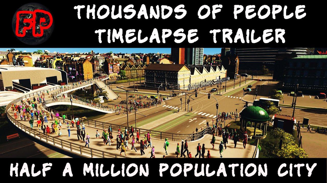 THOUSANDS OF PEOPLE TIMELAPSE IN A HALF A MILLION POPULATION CITY ...