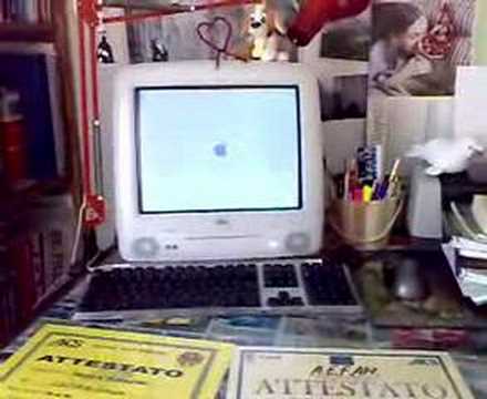iMac Snow PPC G3 500Mhz - 384MB RAM - 20GB HD Model Year '01 - YouTube