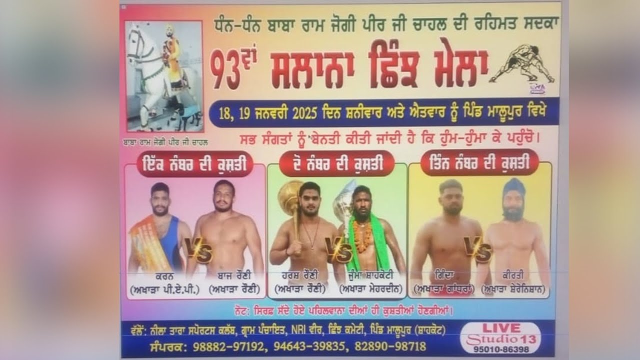 93th Salana Shinj Mela || Malupur || 19-01-2025 - YouTube