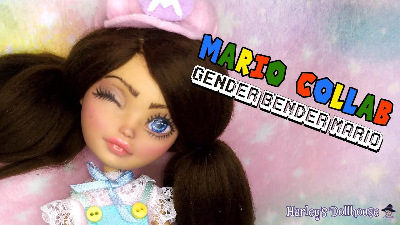 Mario Collab - Gender Bender Mario Doll Repaint - YouTube
