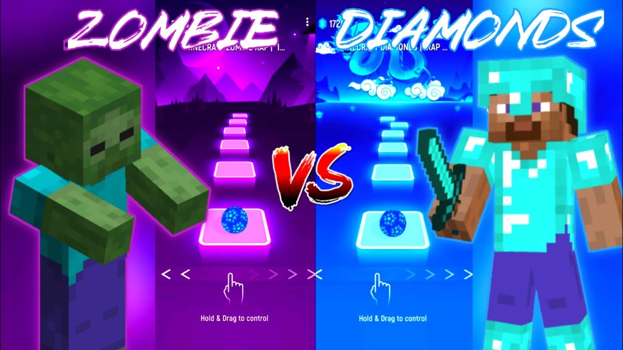 Minecraft Zombie Rap VS Minecraft Diamond Trap Remix - Tiles Hop EDM ...