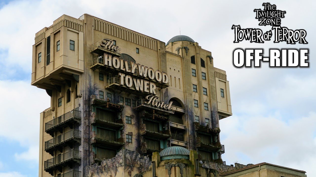 Twilight Zone Tower of Terror Off-Ride Footage, Walt Disney Studios ...