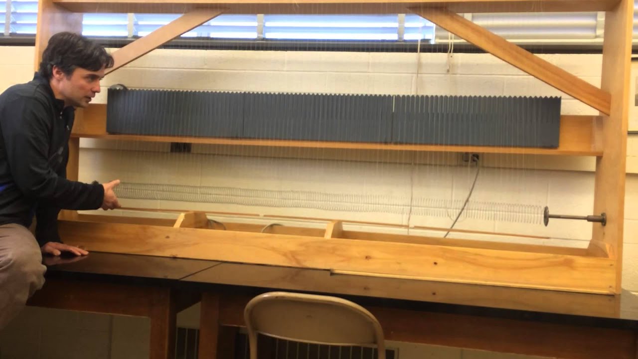 Longitudinal wave pulse on slinky - YouTube