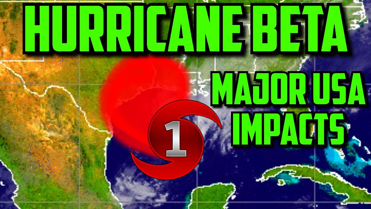 Tropical Storm Beta Forecast - YouTube