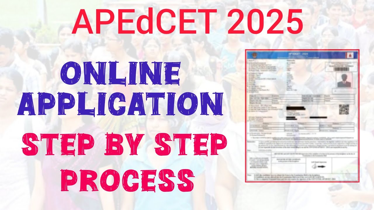 APEdCET 2025 Online Application Step by Step Process | How to Apply ...