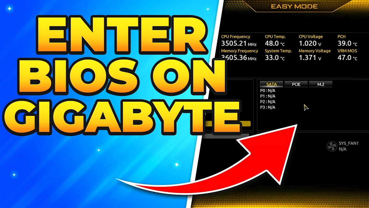 How to Enter BIOS on Gigabyte Motherboard - YouTube
