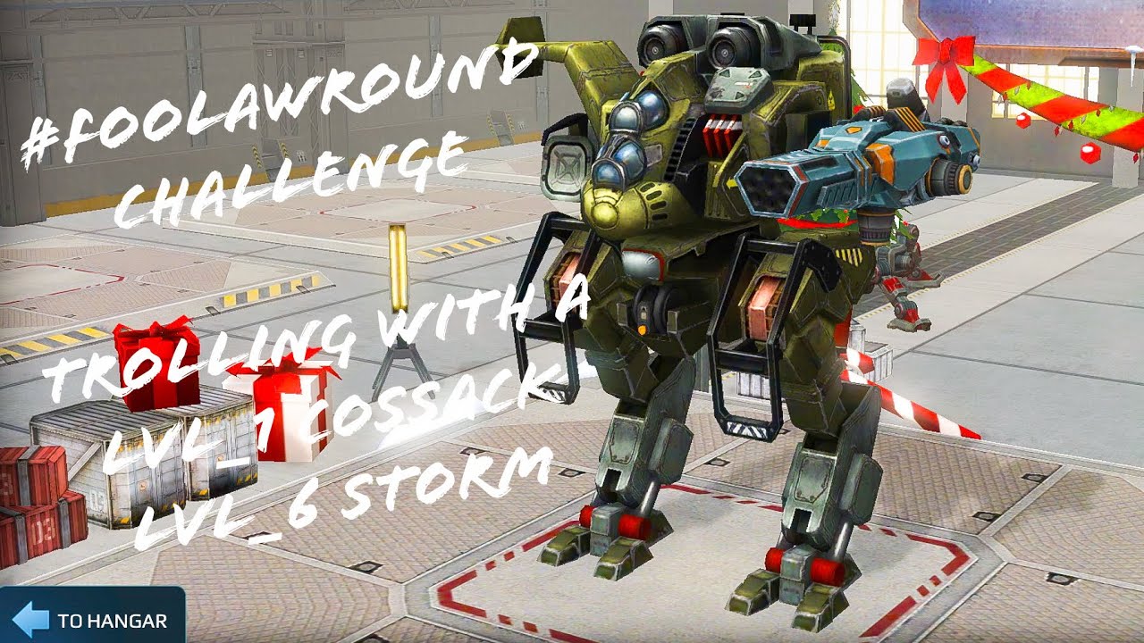 War Robots ~ #foolaWRound challenge!!! Lvl _1 Cossack with Lvl_6 Storm ...