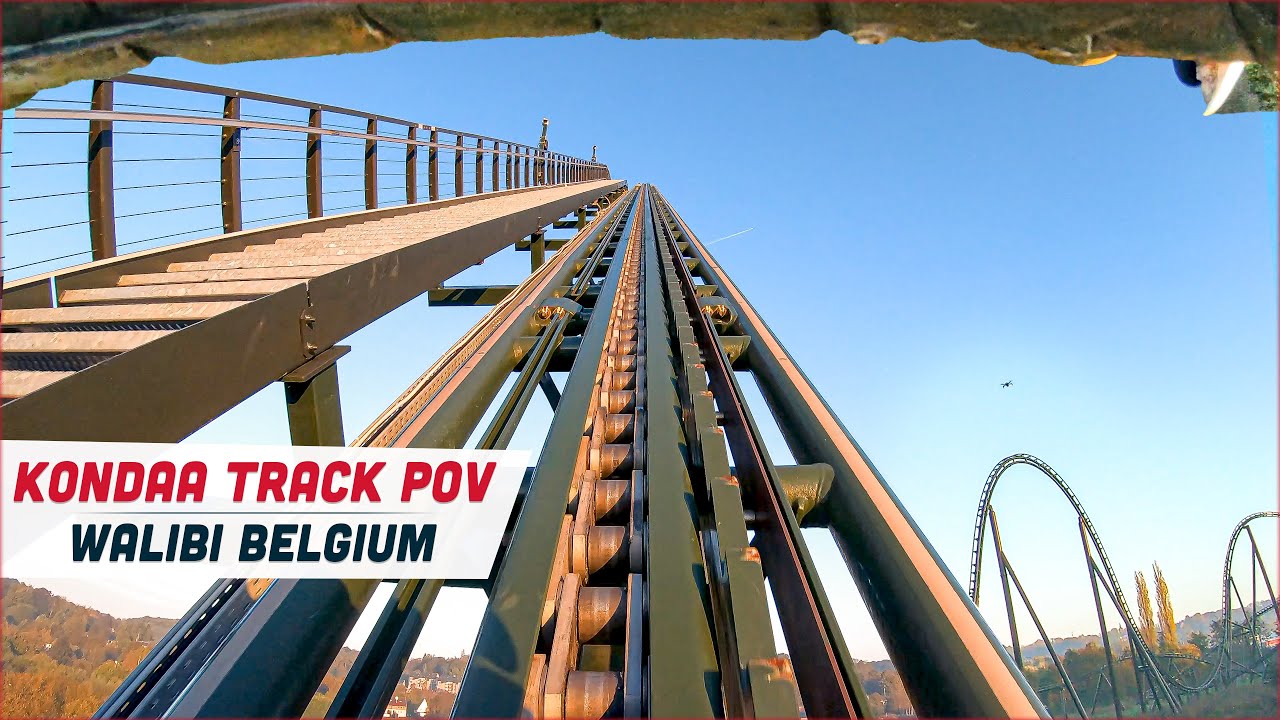 Kondaa On-ride 4K POV | Close to Track | Beautiful Sunrise | Walibi ...
