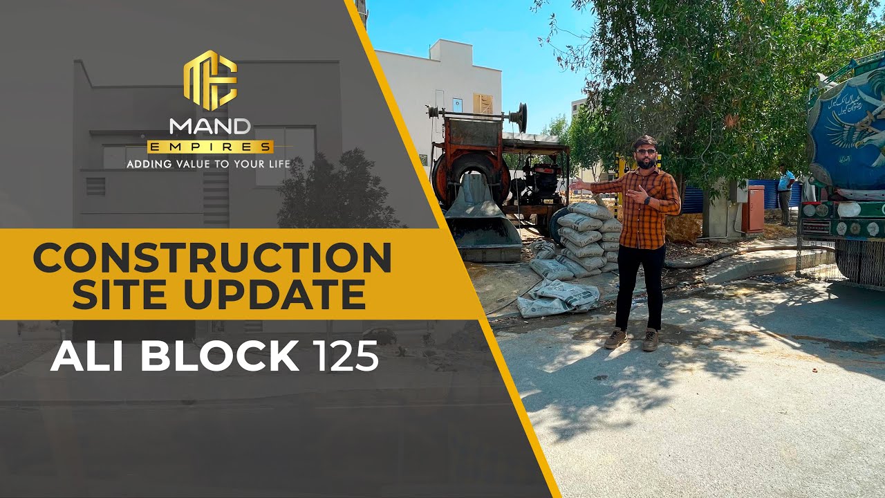 Construction site update | Ali Block 125 SqYd Villa | Bahria Town ...