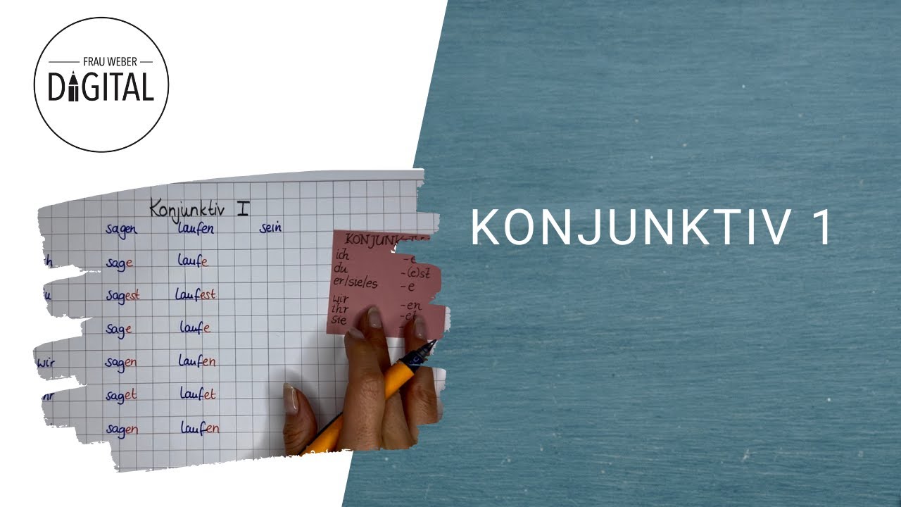 Konjunktiv 1 - so wird er gebildet. (inkl. Arbeitsblatt) - YouTube