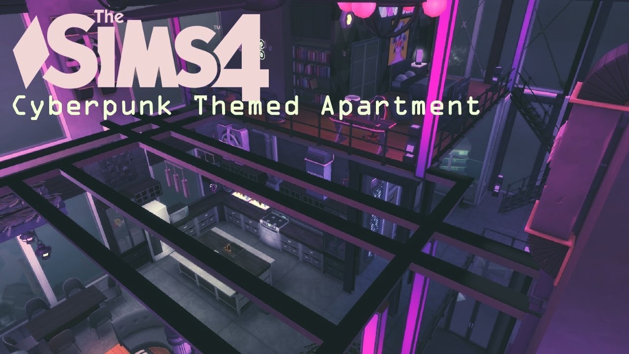 Cyberpunk Themed Apartment | The Sims 4 | Speed Build & Tour - YouTube