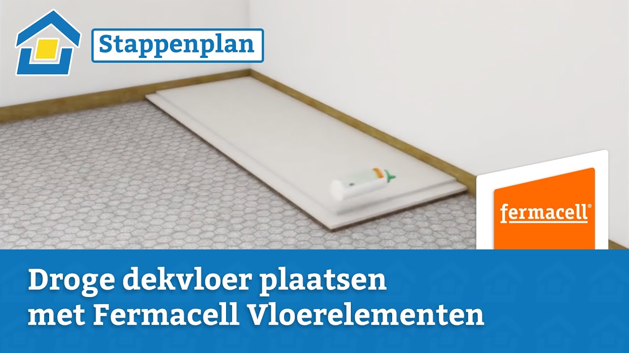 How to: Droge dekvloer plaatsen met Fermacell vloerelementen - YouTube